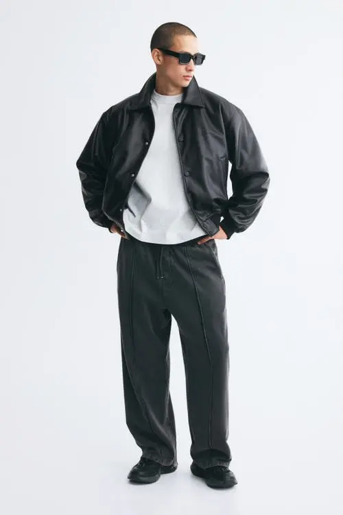 H&M Coated Baseball Jacket