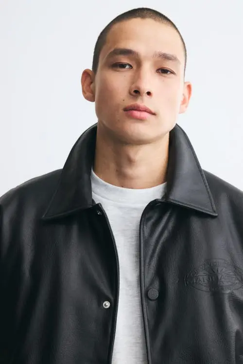 H&M Coated Baseball Jacket