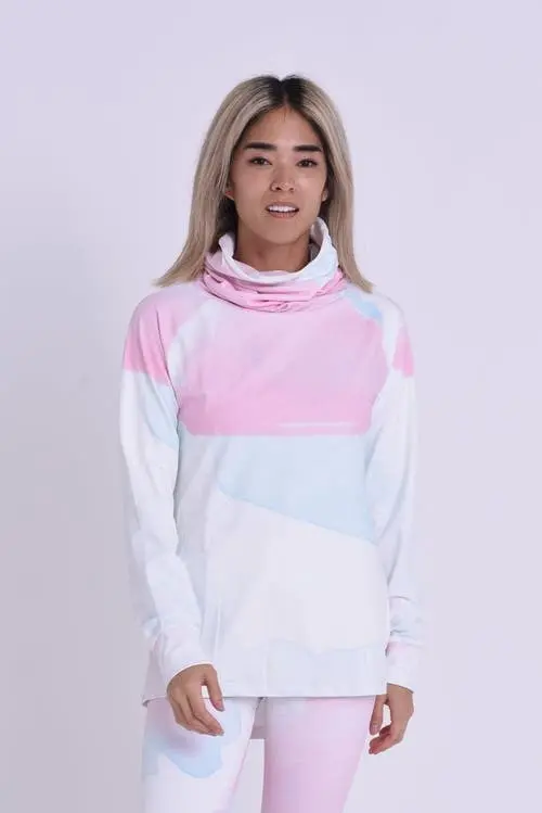 OOSC High Neck Baselayer Top Watercolour
