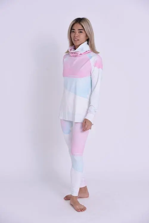 OOSC High Neck Baselayer Top Watercolour