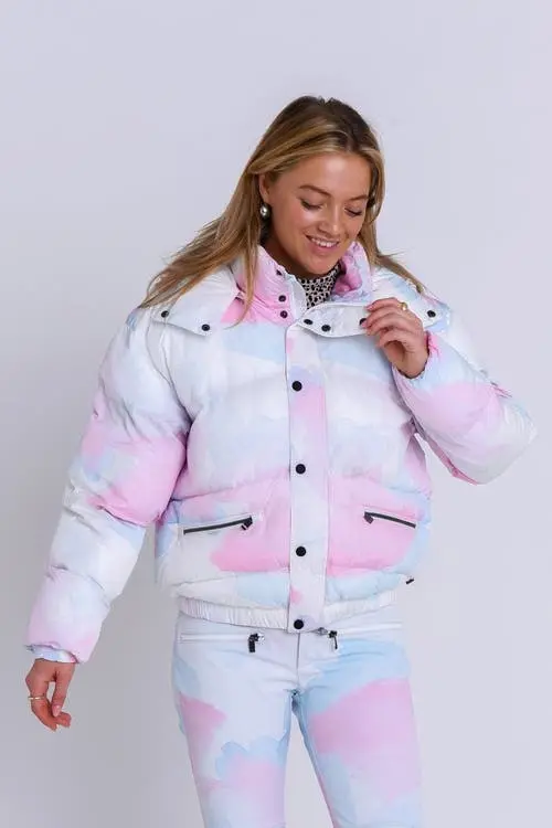 OOSC Chic Puffer Jacket Watercolour