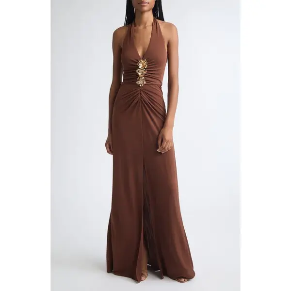 Cinq À Sept Kessan Halter Neck Gown