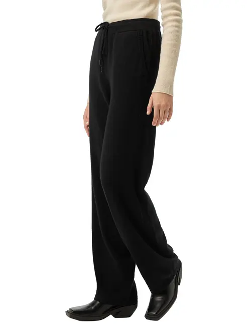 Gobi Cashmere Cashmere Straight Leg Jogger - Black
