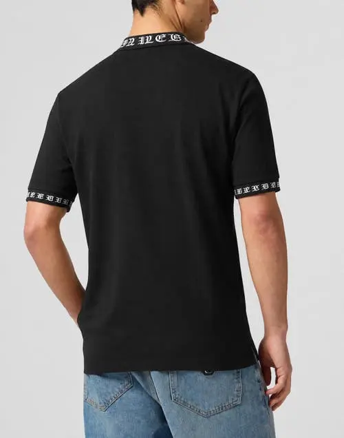 Philipp Plein Polo T-shirt Gothic - Black