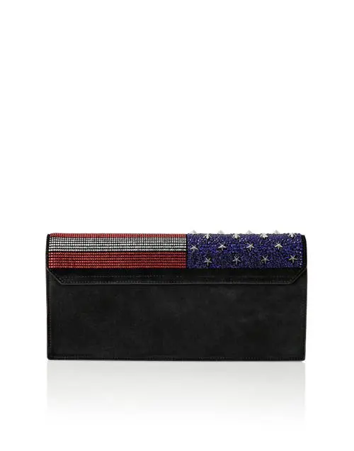 Philipp Plein Eagle Clutch Strass Us Flag