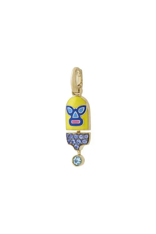 FRANCESCA VILLA The Hurricane Sees Blue Luchadores Charm - Yellow