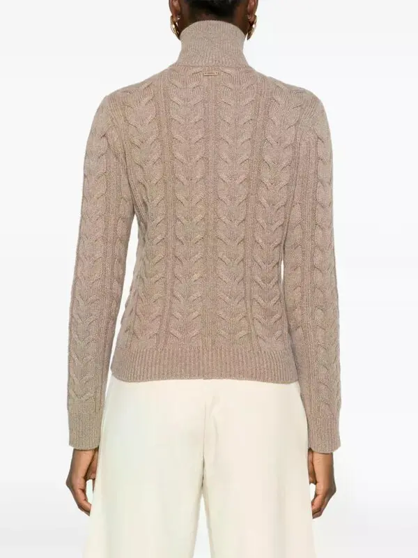 Max Mara Libero Cable-knit Quarter-zip Sweater