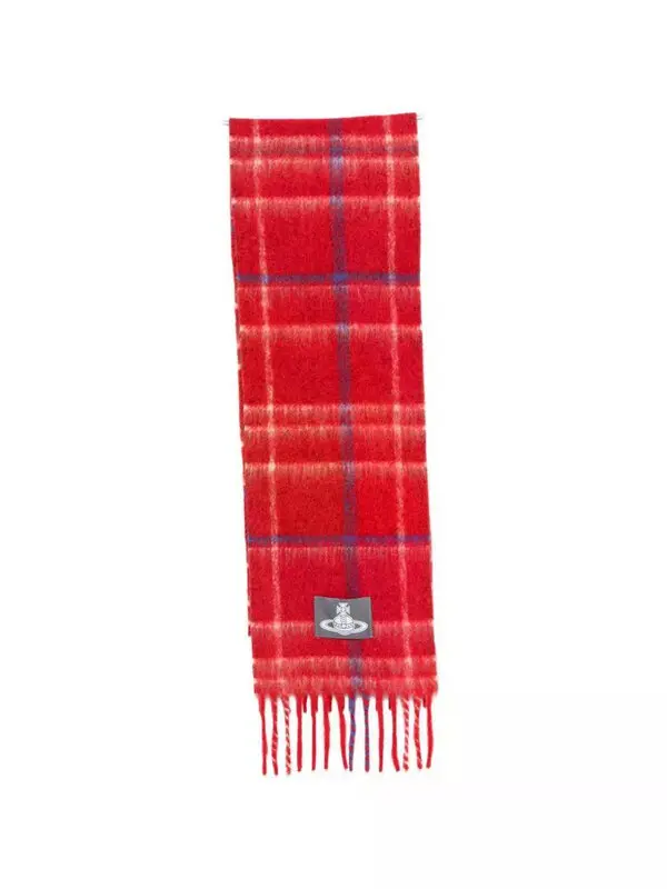 VIVIENNE WESTWOOD Orb-patch Check Scarf
