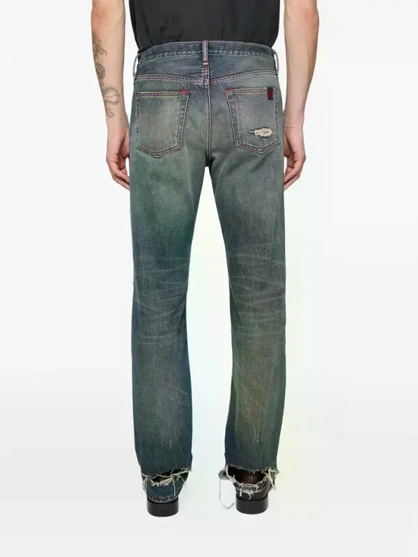 Acne Studios Re-edition Worn Jeans 1996m Mid Waist Straight Leg
