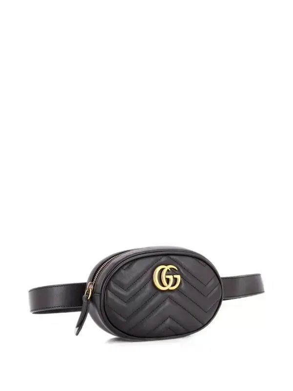 Gucci Gg Marmont Matelasse Leather Belt Bag