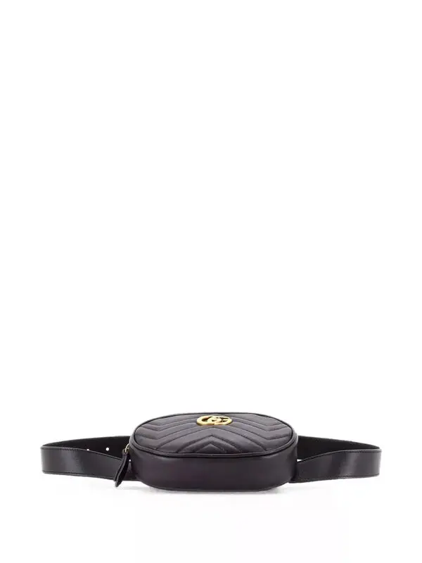 Gucci Gg Marmont Matelasse Leather Belt Bag