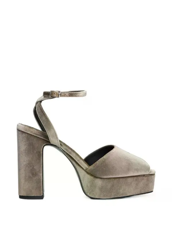 BIBI LOU Velvet Platform Sandals