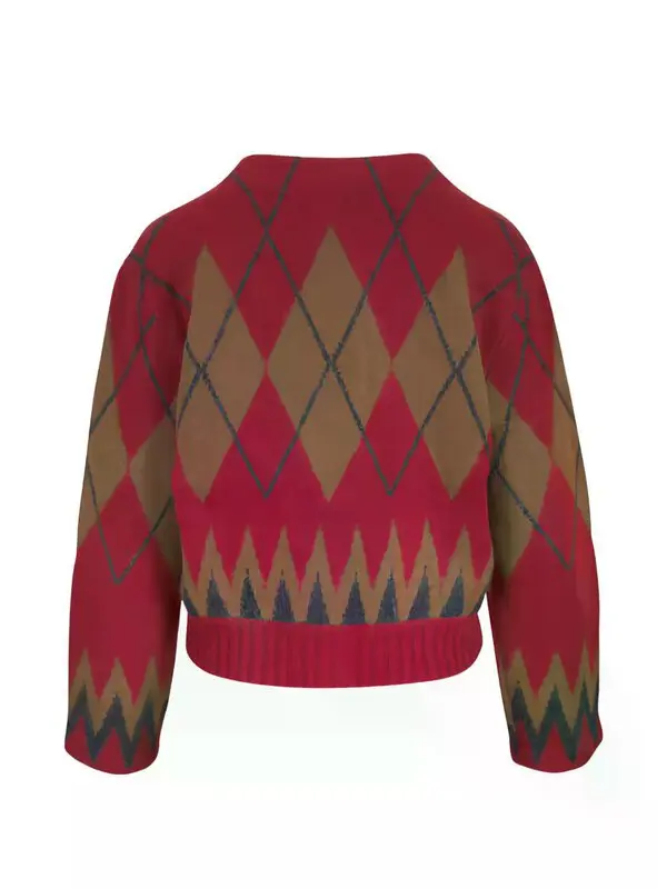 Dorothee Schumacher Argyle-pattern Button-up Cardigan