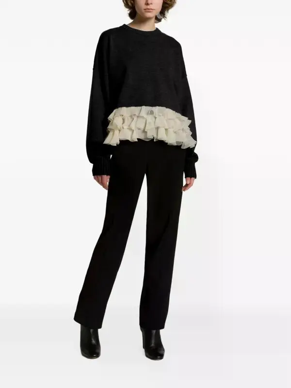 Alberta Ferretti Ruffle-trimmed Sweater