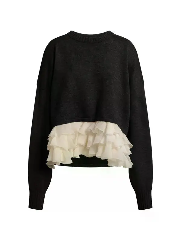 Alberta Ferretti Ruffle-trimmed Sweater