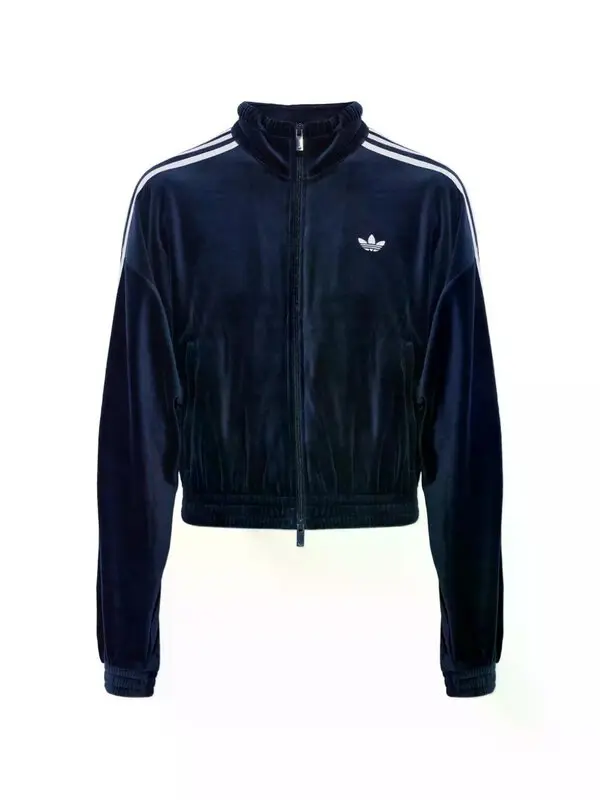 Adidas Velour Zip-up Sweatshirt
