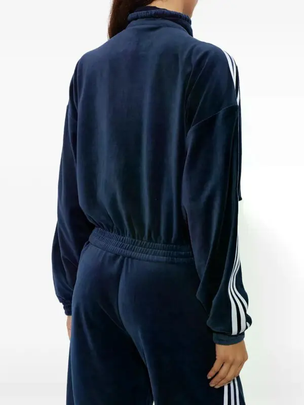 Adidas Velour Zip-up Sweatshirt