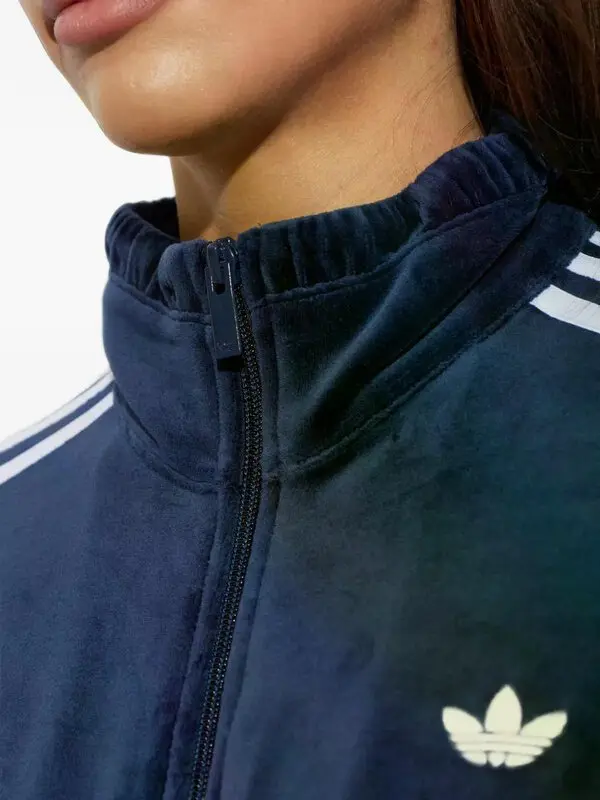 Adidas Velour Zip-up Sweatshirt