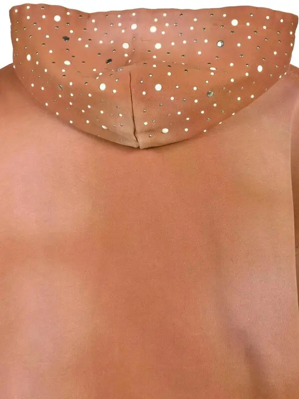 BREATH Rhinestone-embellished Faded Hoodie