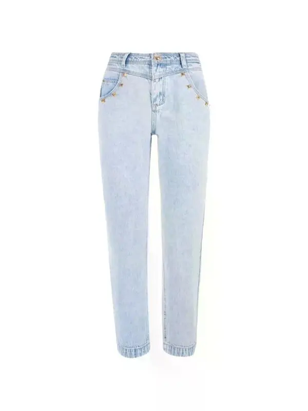 YES Star-stud Straight-leg Jeans