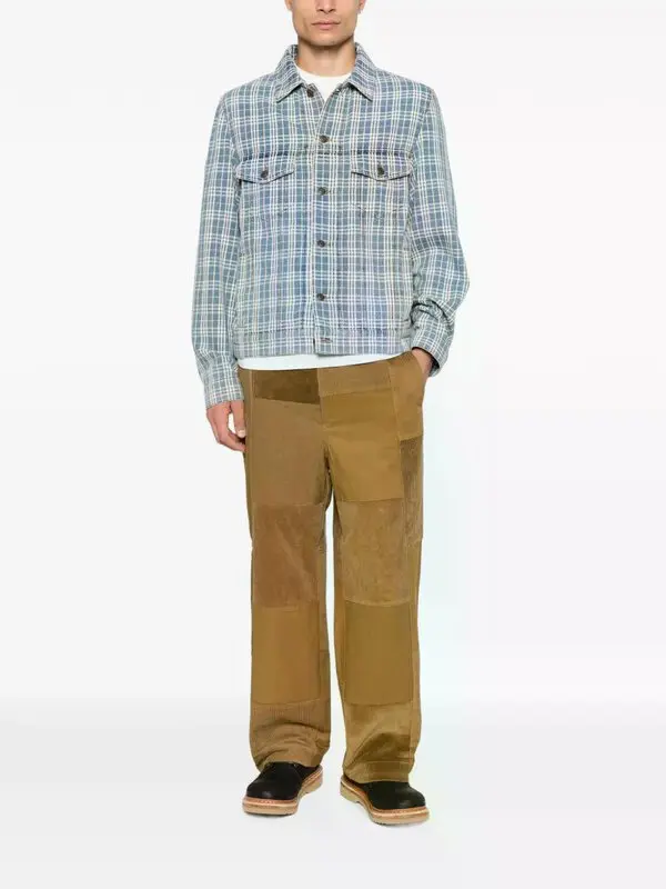 Burberry Darwen Check-print Denim Jacket