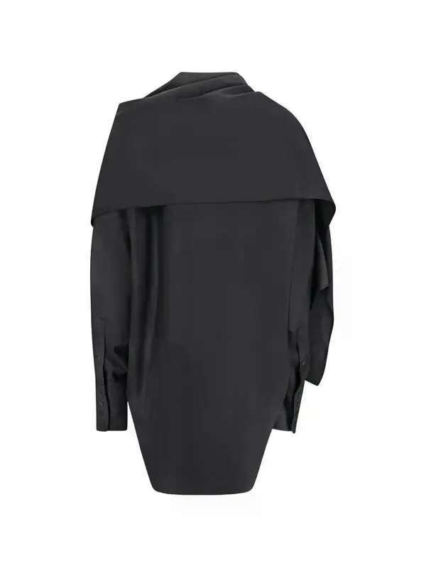 DARKPARK Georgia Detachable Scarf Wool Shirt