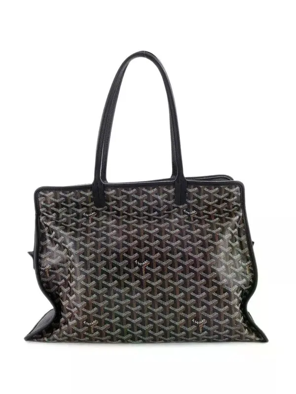 Goyard Hardy Pet Carrier Coated Canvas Pm Tote Bag - Black
