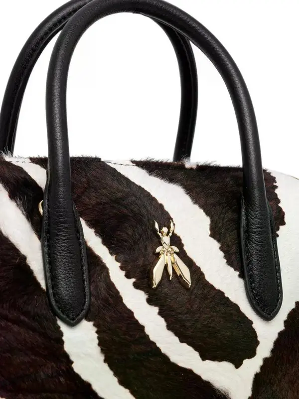 Patrizia Pepe Zebra-print Fly Tote Bag