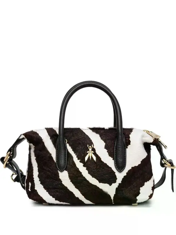 Patrizia Pepe Zebra-print Fly Tote Bag