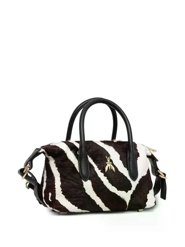 Patrizia Pepe Zebra-print Fly Tote Bag