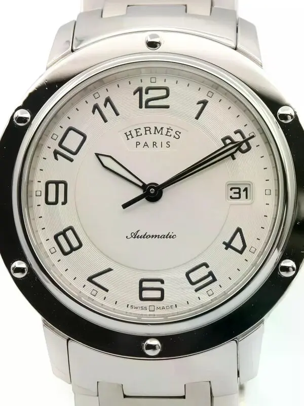 Hermès 2010s Clipper Classic 39mm Watch - Neutrals