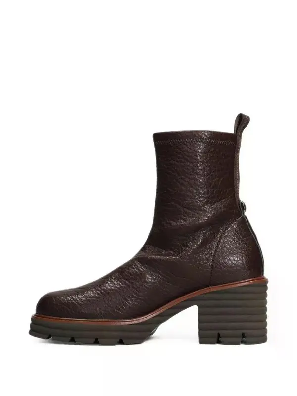 PEDRO MIRALLES Grained-leather Ankle Boots