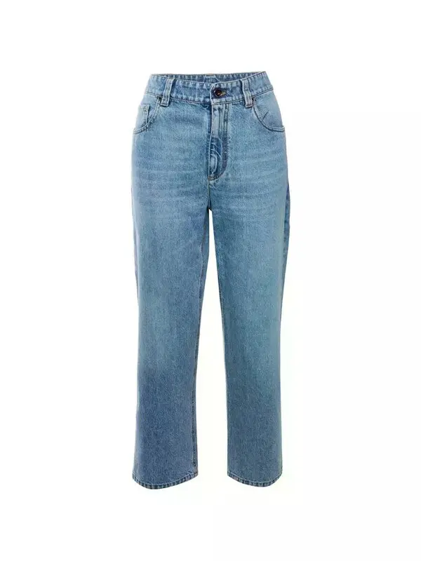 Brunello Cucinelli Logo-detail Straight-fit Jeans