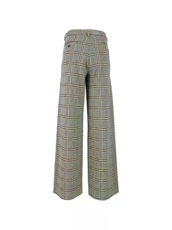 Fabiana Filippi Check-pattern Wide-leg Trousers