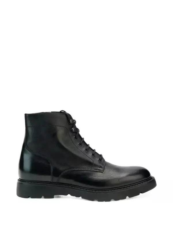 DOUCAL'S Lace-up Leather Ankle Boots