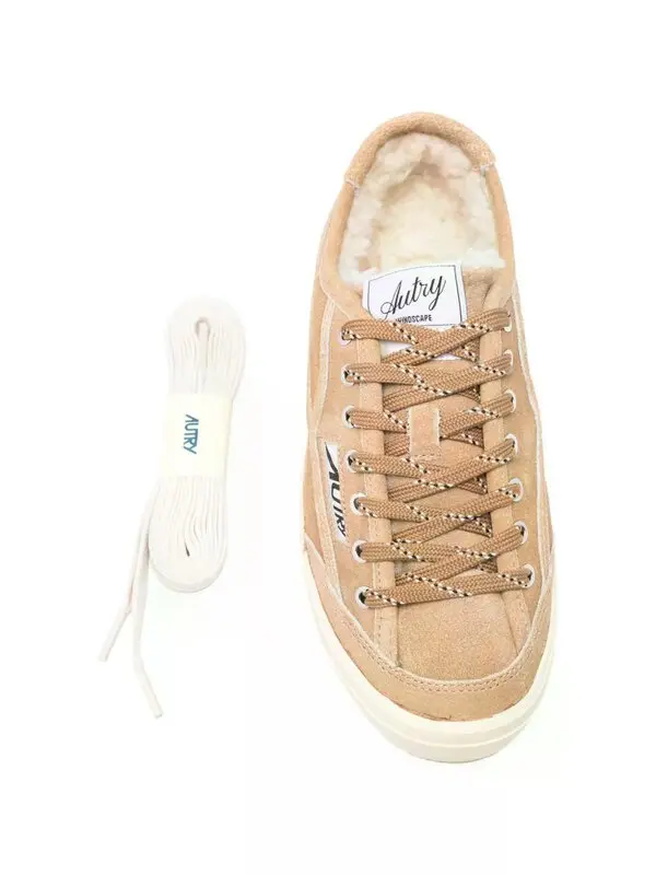 AUTRY Windscape Shearling-lined Suede Sneakers