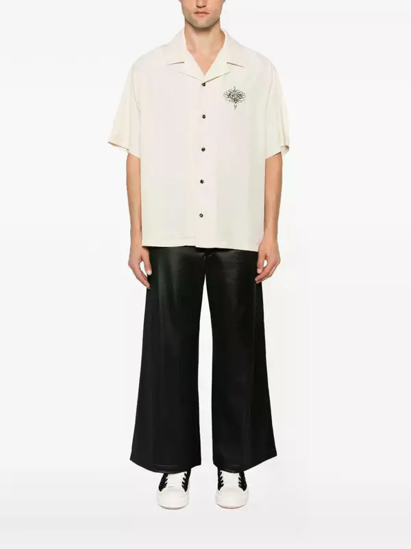 Amiri Logo-print Camp-collar Shirt