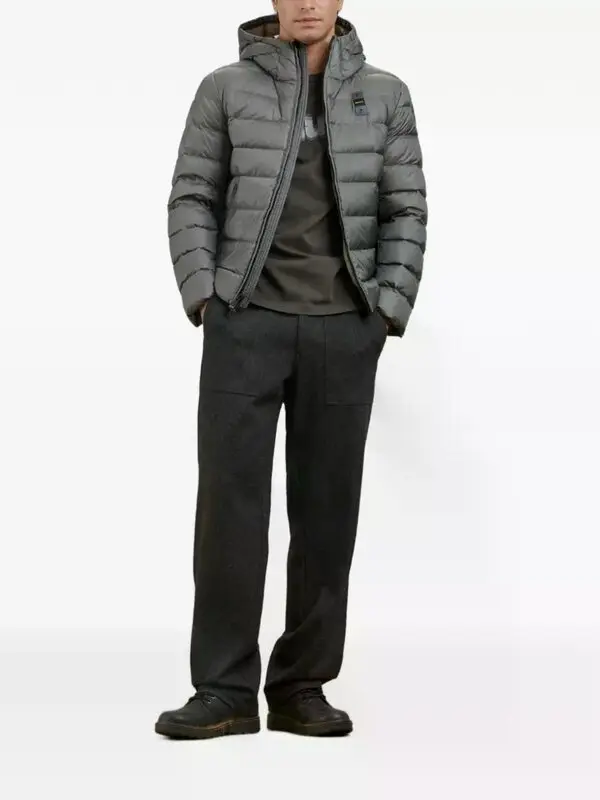 BLAUER. Quilted Hooded Jacket