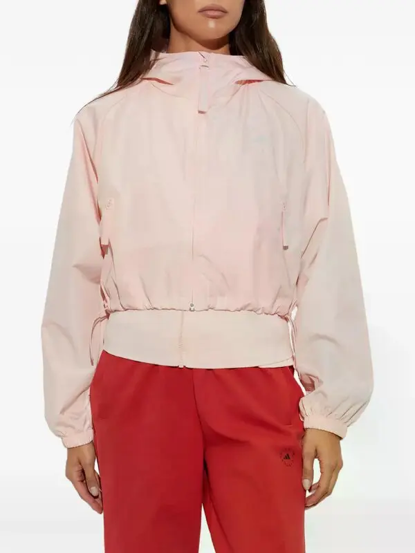 Adidas By Stella McCartney X Stella Mccartney Logo-print Hooded Jacket - Pink