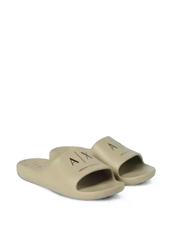 Armani Exchange Logo-print Slides