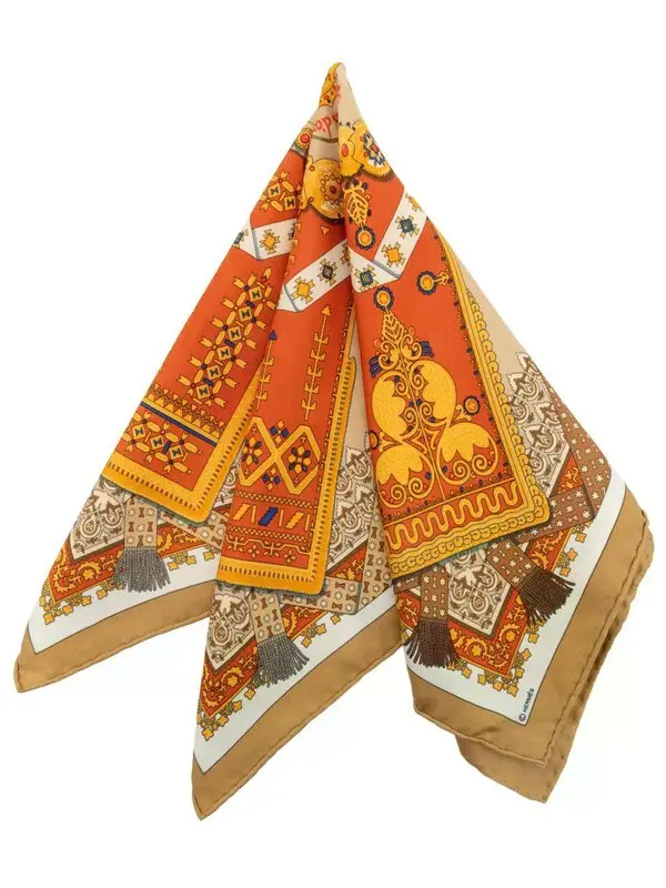 Hermès 20th Century Brins D Or Silk Scarf 45 Scarves