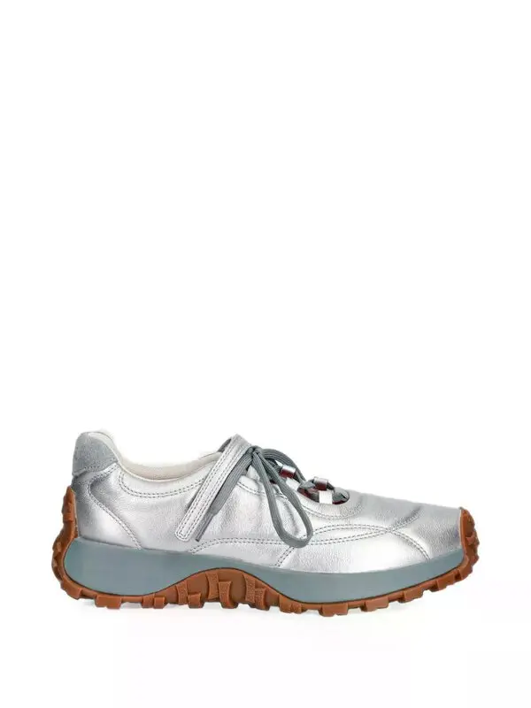 Camper Drift Trail Metallic Leather Sneakers - Grey
