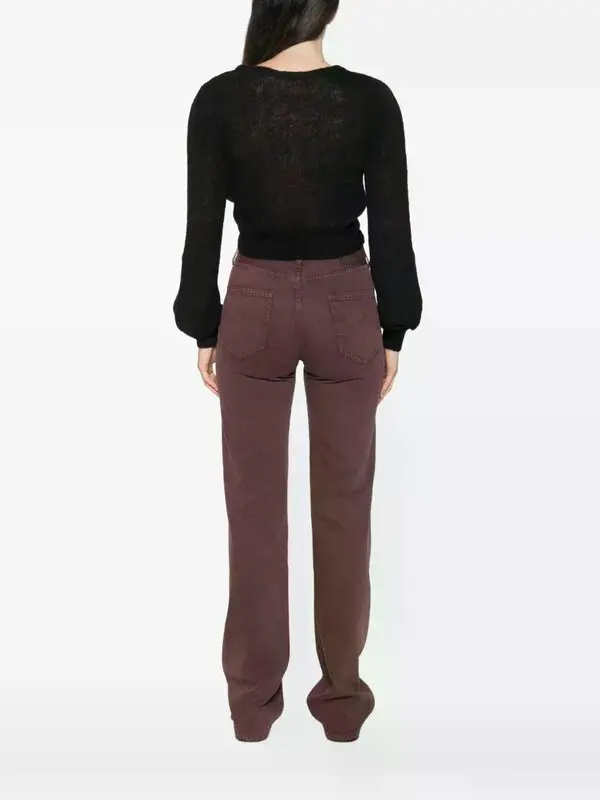 TWINSET Twisted-front Cropped Sweater