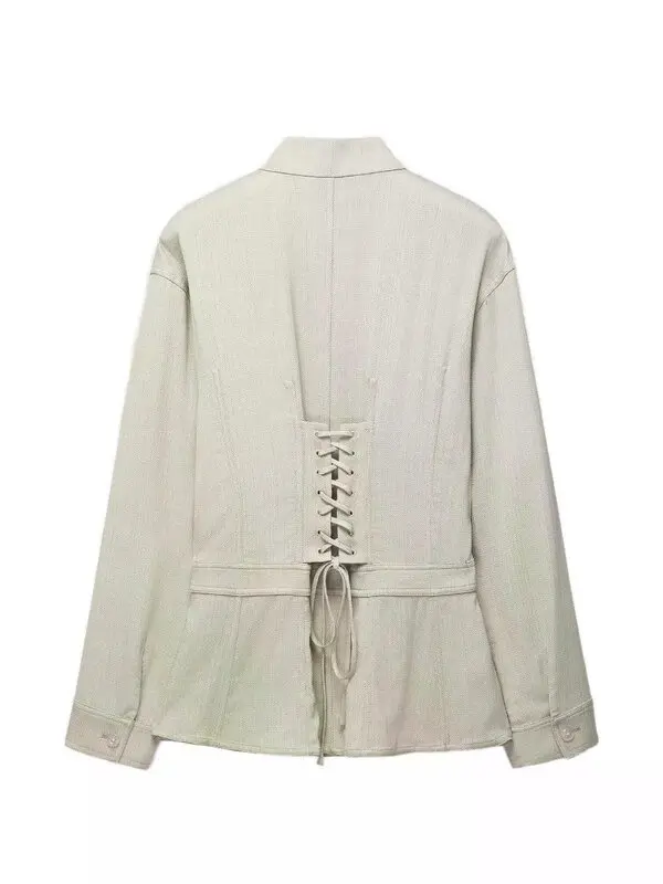 Shanghai Tang Frog-fastening Lace-up Jacket