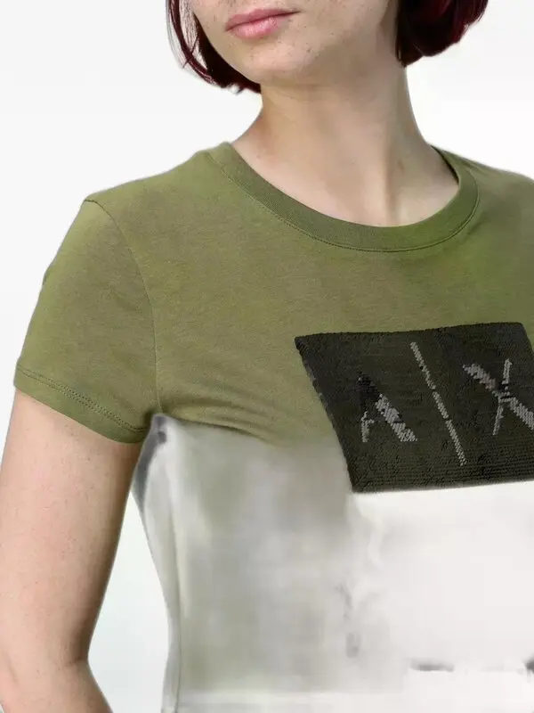 Armani Exchange Sequin-embellished T-shirt