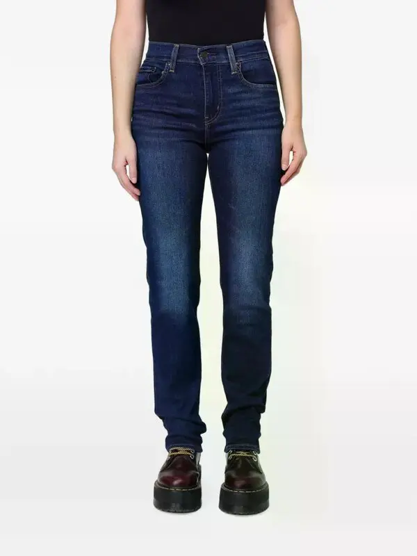 LEVI'S Washed Straight-leg Jeans