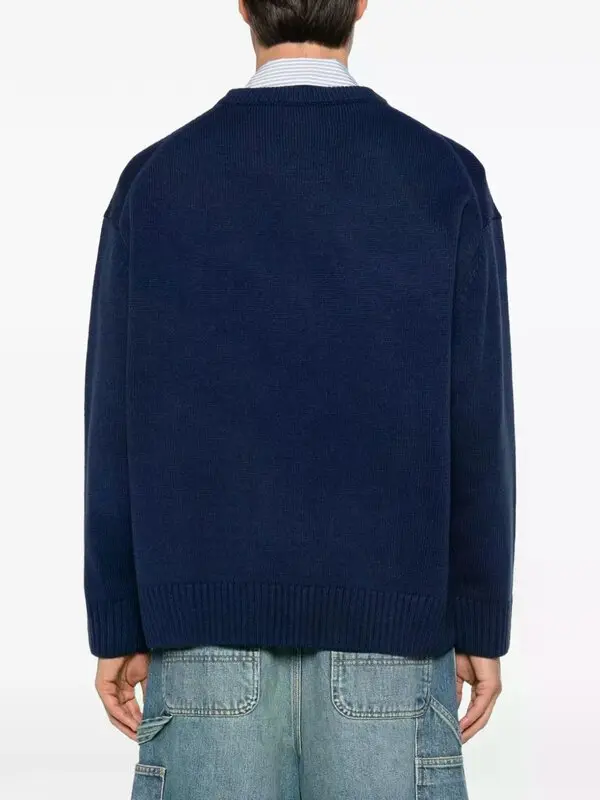 FOUND Wildlife Giraffe-embroidered Sweater