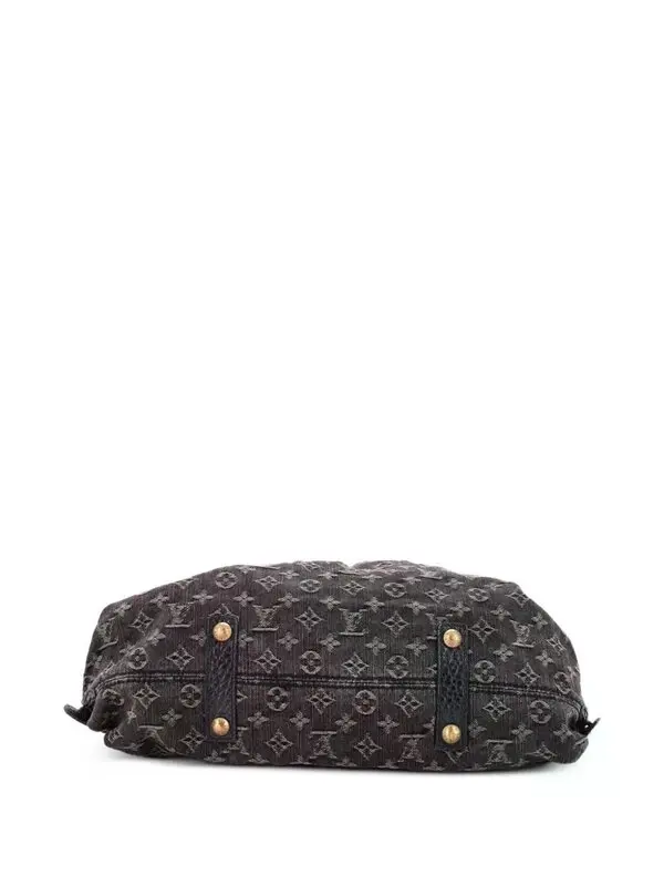 LOUIS VUITTON Neo Cabby Handbag Monogram Denim Mm Tote Bag - Black
