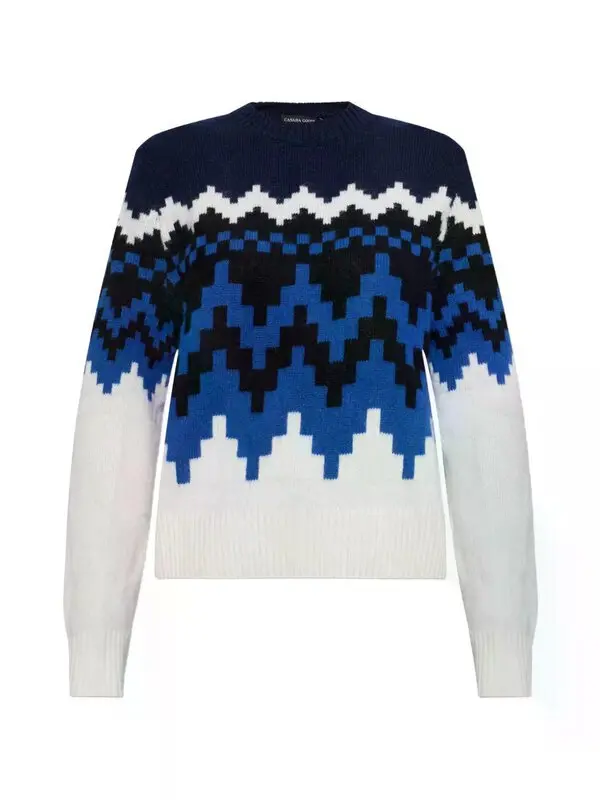 Canada Goose Thelon Crew Geometric-pattern Sweater