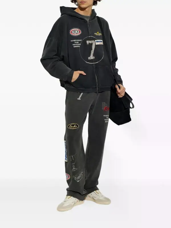 DUKE + DEXTER Dr4 Eat Dirt Graphic-print Zip-up Hoodie